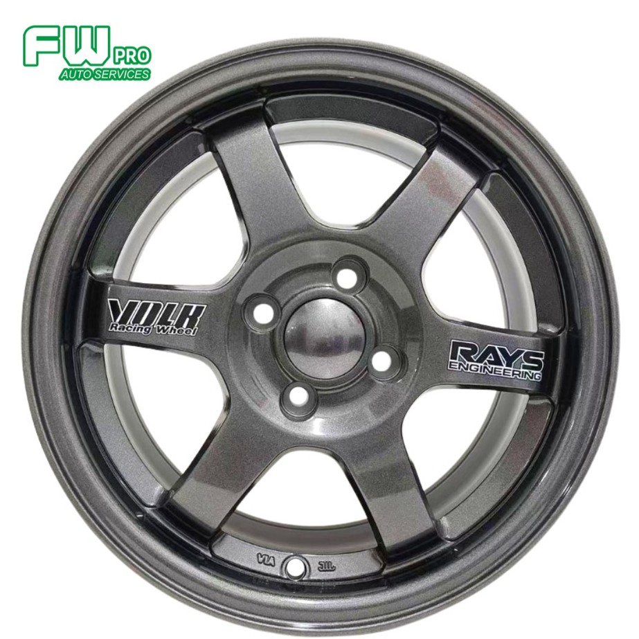 New Sport Rim Ray TE37 15 inch 7jj 8jj 4x100 One Set 4pcs | Shopee Malaysia
