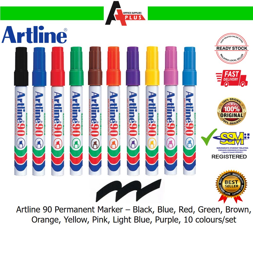 ARTLINE 90 Permanent Marker / Pen Marker Dakwat Kekal | Shopee Malaysia