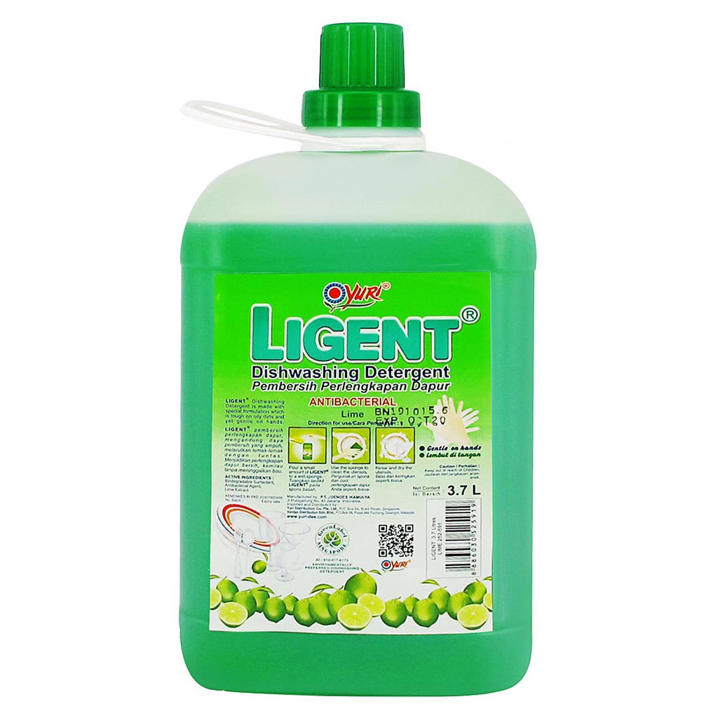 Yuri Ligent Dishwash Lime (3.7L) | Shopee Malaysia