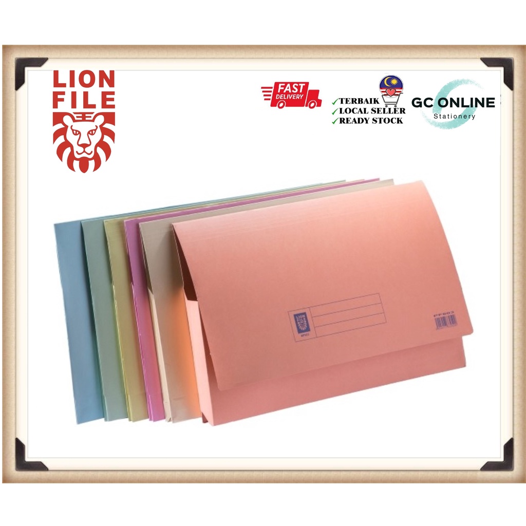 Lion Pocket File / Fail Pocket / Paper File / Manila Card Pocket File ...