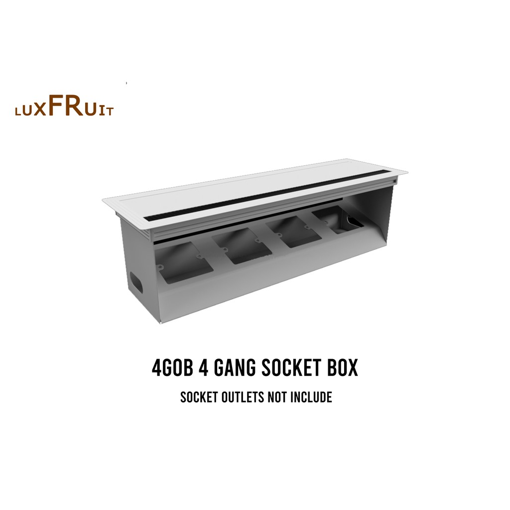 4 Gangs Flipper Box, Cable Management Box, Socket Box, Table Plug Box ...