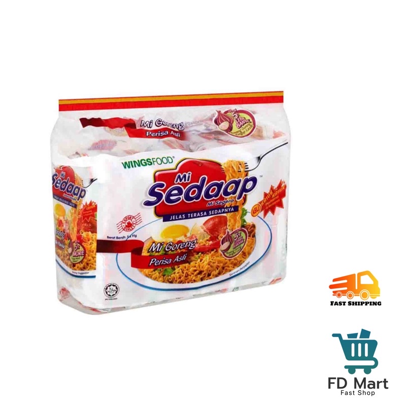 Mi Goreng Sedap Asli 5x91g | Shopee Malaysia