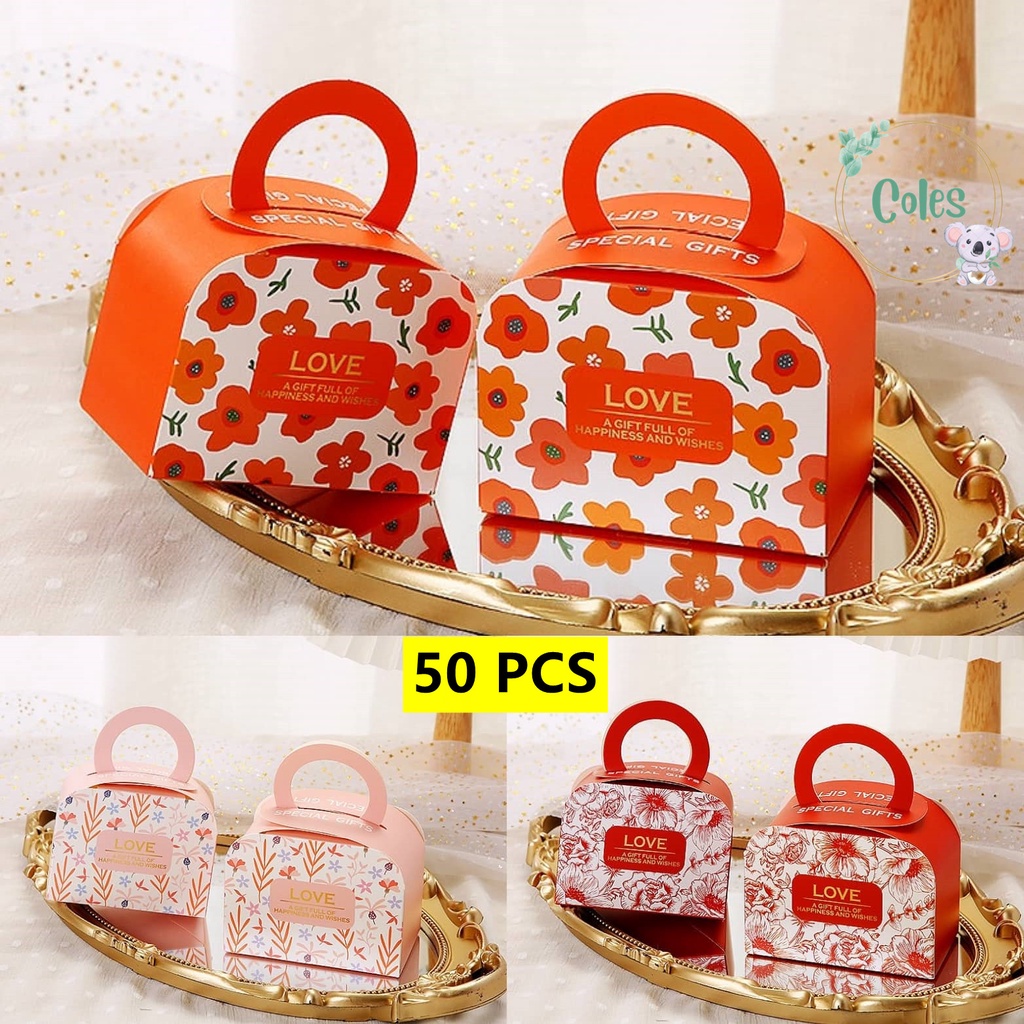 50pcs Kotak Telur Wedding Ins Style Goodies Box Kotak Doorgift Kahwin ...