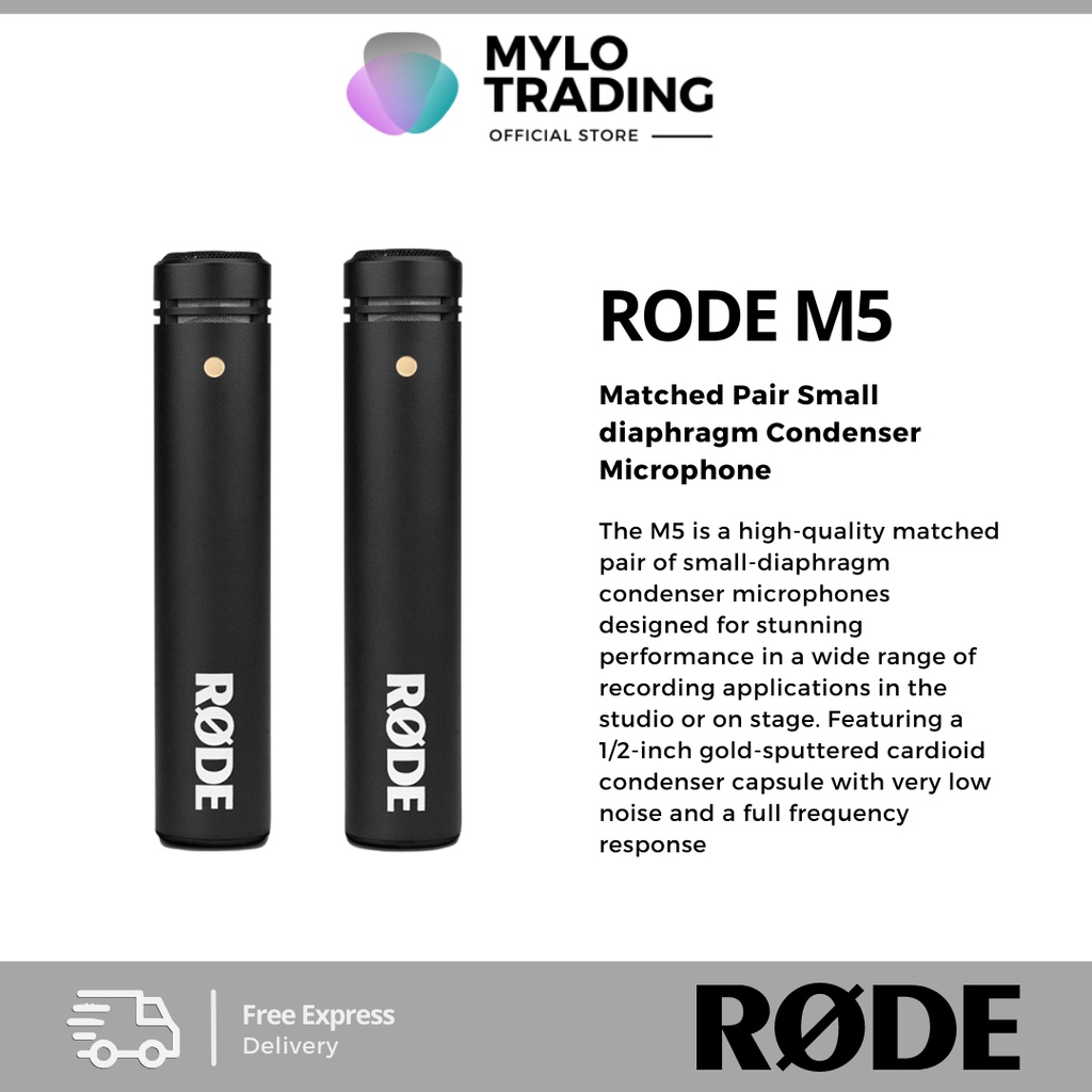 Rode M5 Matched Pair Condenser Microphone (M5MP/M5-MP) | Shopee Malaysia