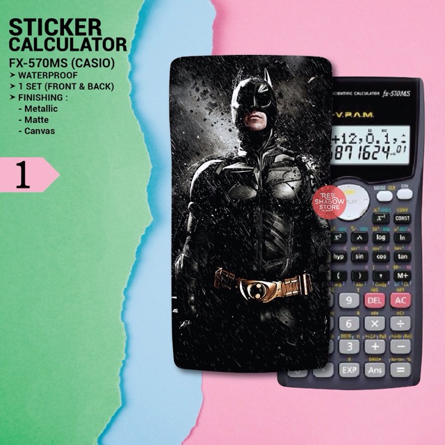 STICKER CALCULATOR CASIO FX-570MS (1st edition / 2nd edition), OLYMPIA ...