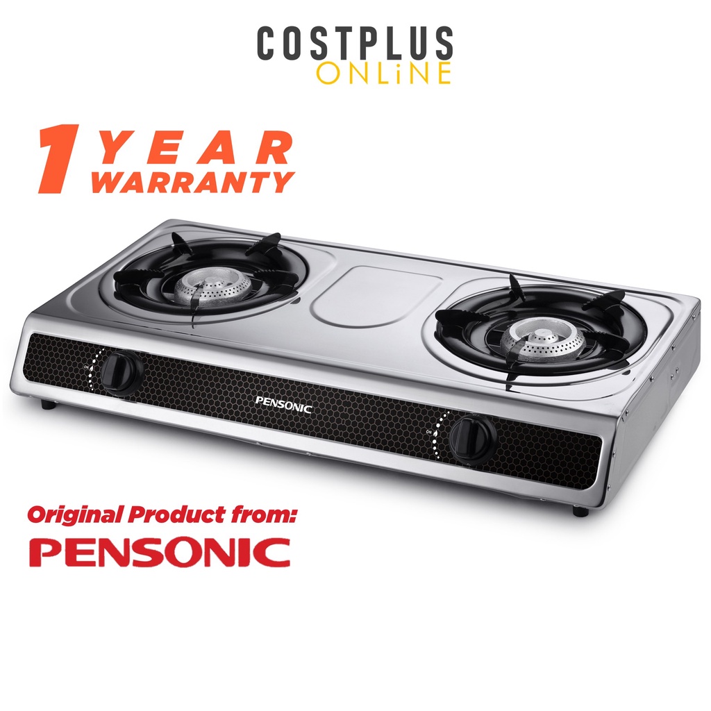 Pensonic Gas Stove Gas Hob Stainless Steel 2 Burners Double Burner ...