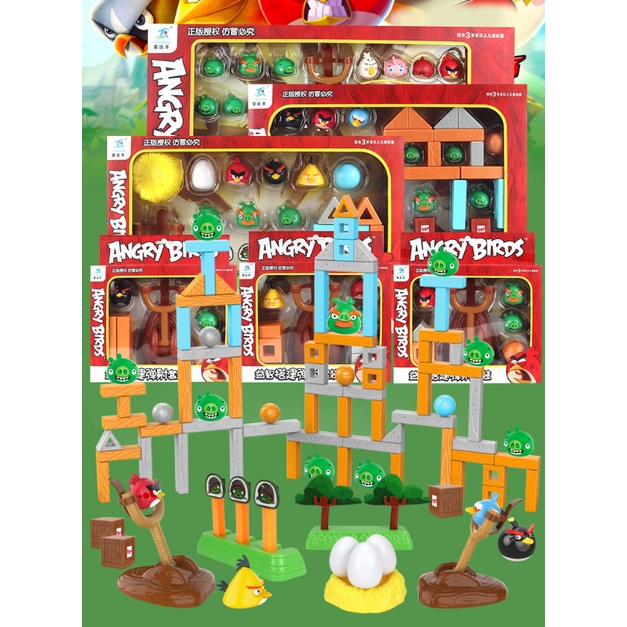 Angry Birds Figure Piggies Bird Toy Space Building Block Cute Holiday ...
