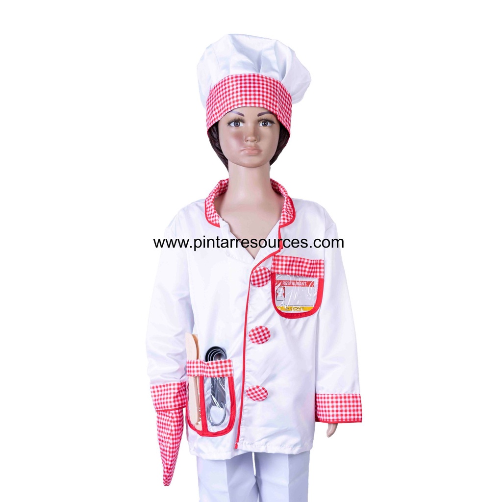 READY STOCK Cosplay Kids Children Chef Cook Occupation Career Ambitions ...