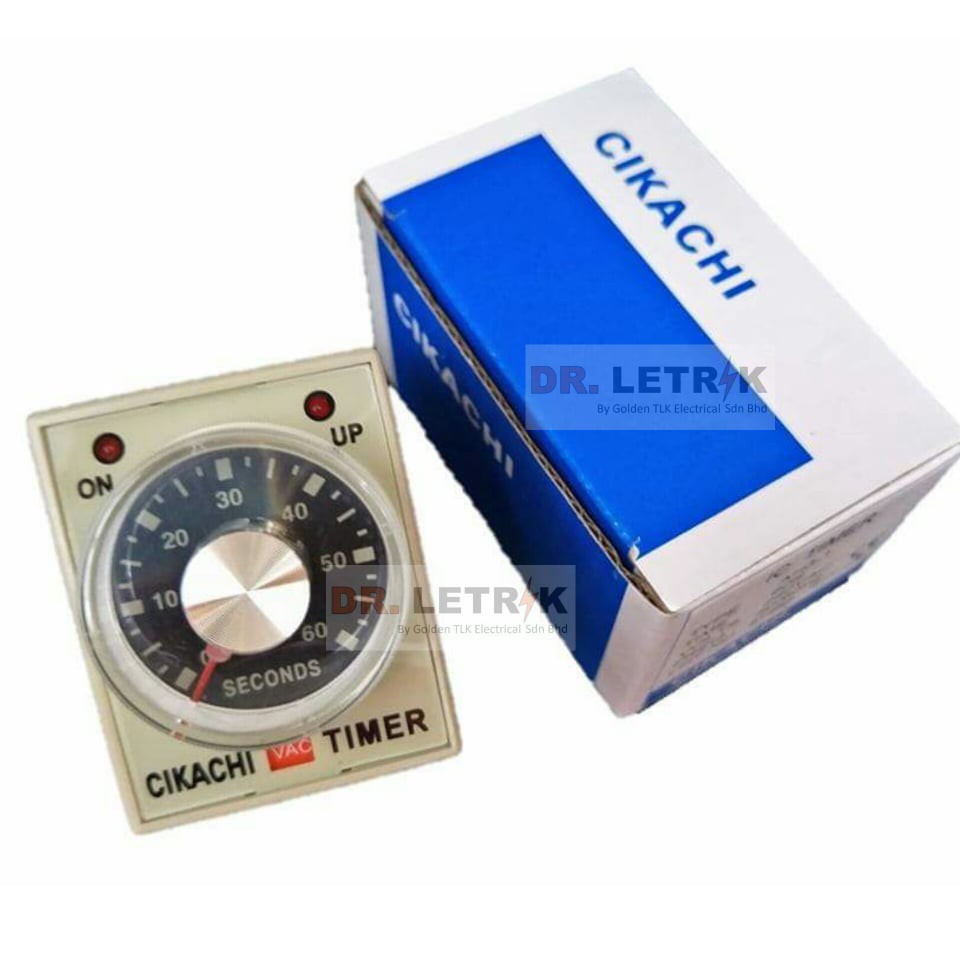 Cikachi Timer Relay AH3-1 60Sec / 6Sec / 30Sec / 10Min 240 VAC | Shopee ...