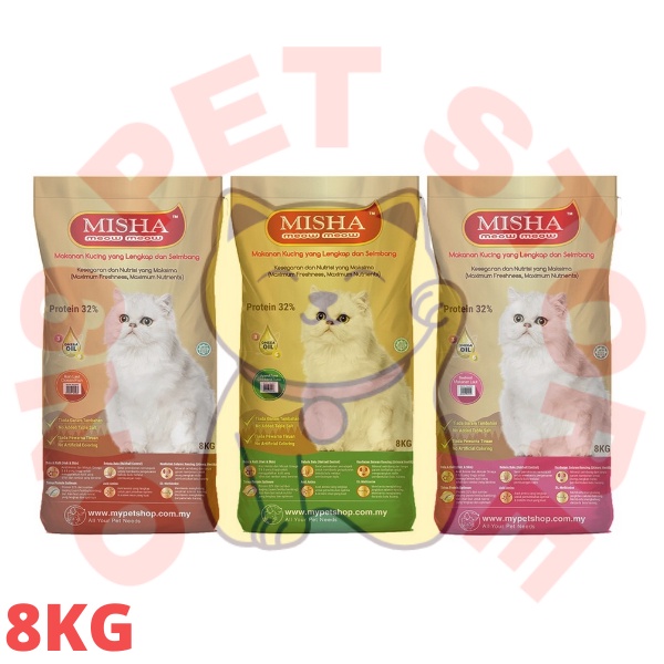 Misha Cat Dry Food 8KG | Shopee Malaysia
