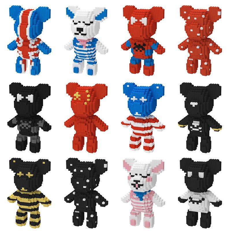 xinz collection bearbrick building block nanoblock | Shopee Malaysia