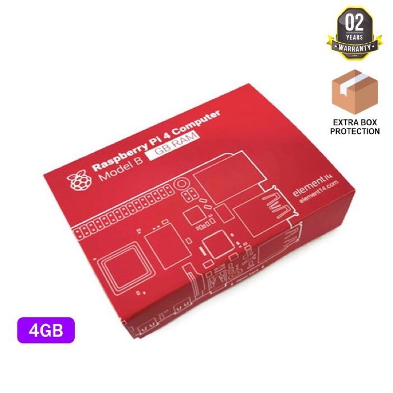 Raspberry Pi 4 Model B (4GB) + 2 Yr Warranty# | Shopee Malaysia