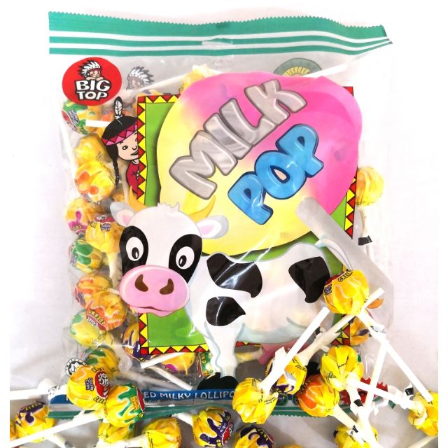 Hamac 50’S Big Top Milk Lollipop Candy Makanan Ringan Gula Batang Susu ...