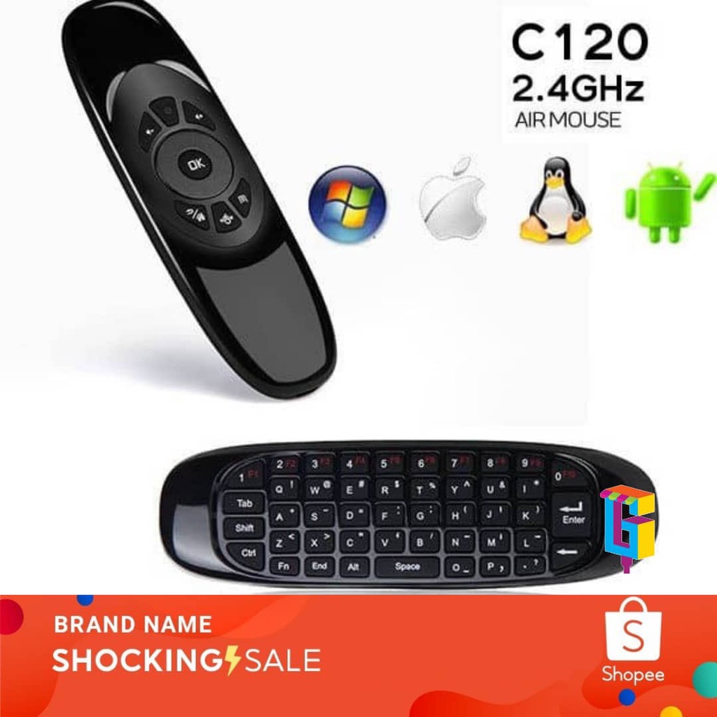 Air Mouse With Gyroscope / Rechargeable Wireless 2.4Ghz / QWERTY ...