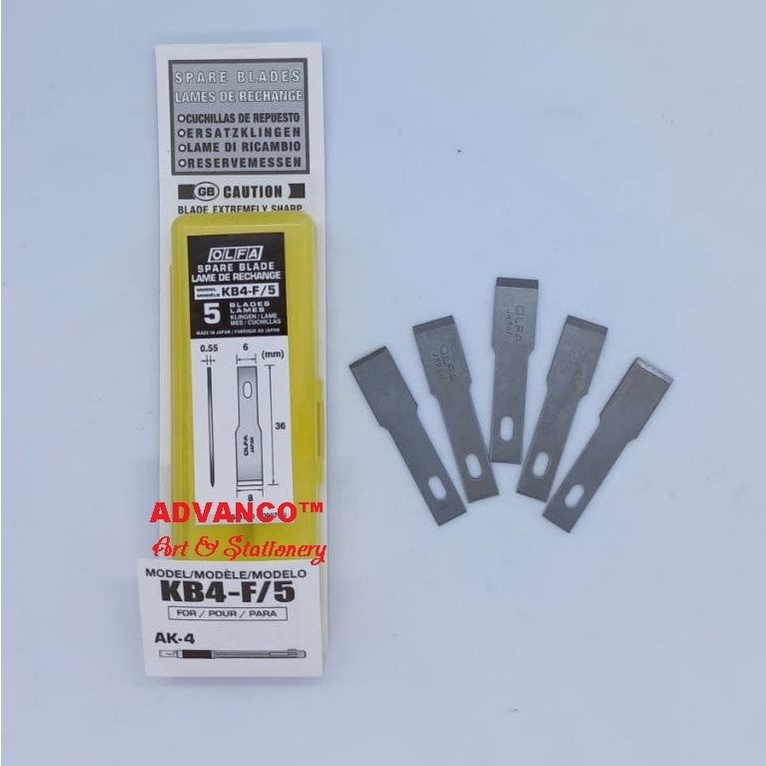 OLFA CUTTER (KB4-F/5) BLADE FOR MODEL AK-4(5PCS/PACK) | Shopee Malaysia