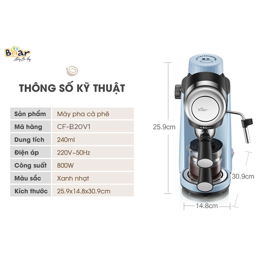 Espresso BEAR CF-B20V automatic coffee machine, Genuine Product ...
