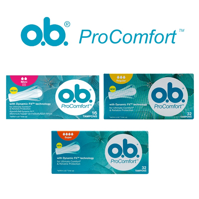 O.B. Pro Comfort Tampons (Regular 32's / Super 32's) | Shopee Malaysia