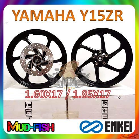 YAMAHA Y15ZR 6L ENKEI SPORT RIM + BEARING / BUSH / DISC Y15 Y16 6 KAKI (1.60/1.85) | Shopee Malaysia