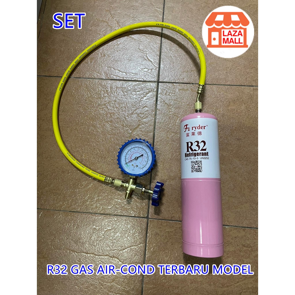 R32 GAS AIRCOND NEW TYPES MODEL / INVERTER TOP UP GAS COMPRESSOR MOTOR AIR-CONDITIONER EKON ...