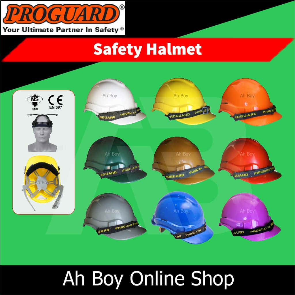 Proguard Safety Helmet (Sirim Certified) Yellow, White, Blue, Red ...