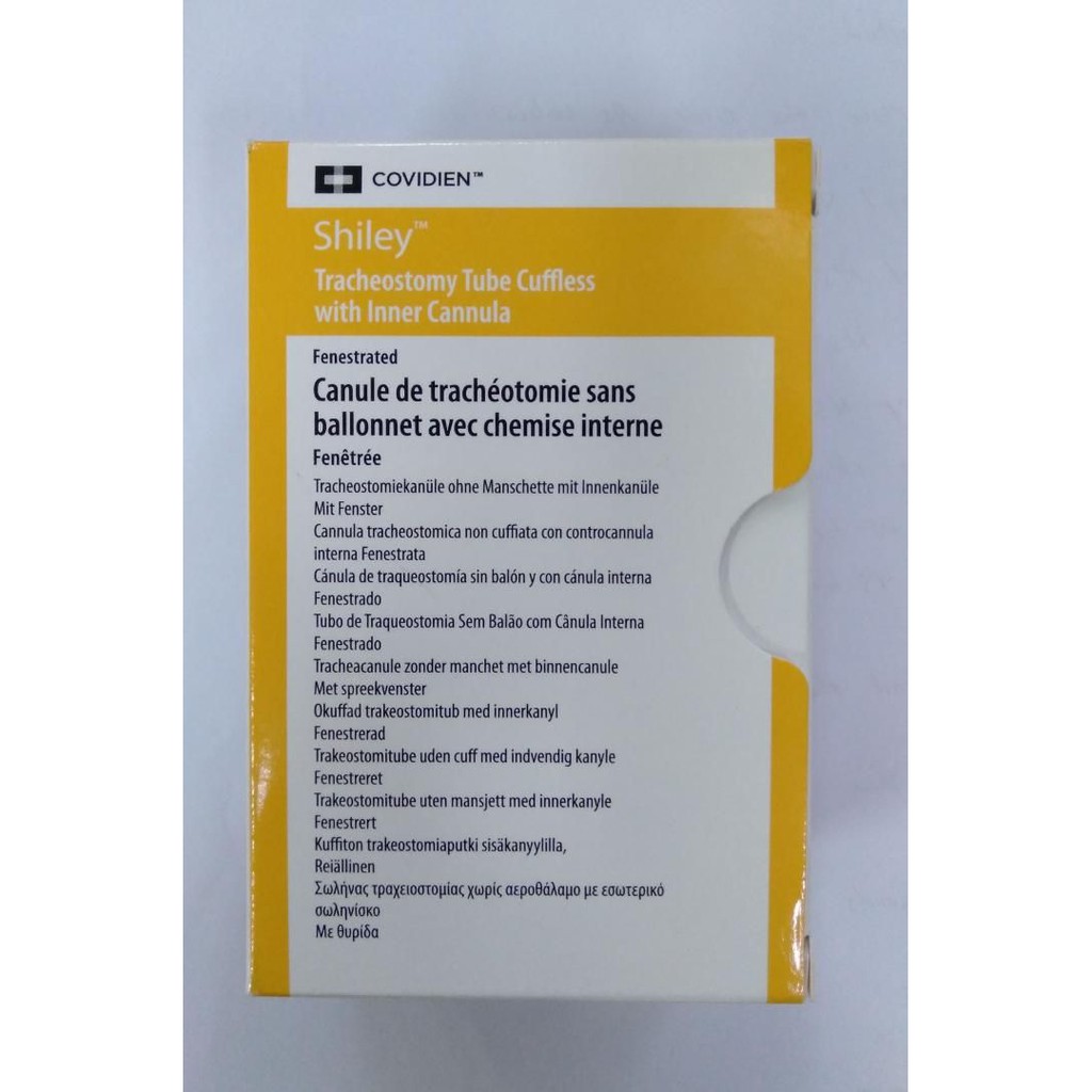 Shiley Tracheostomy Tube Cuffless With Inner Cannula