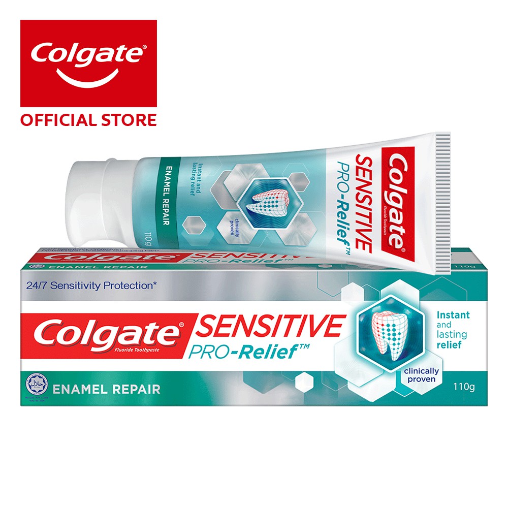 Colgate Sensitive Pro Relief Enamel Repair Toothpaste 110g | Shopee ...
