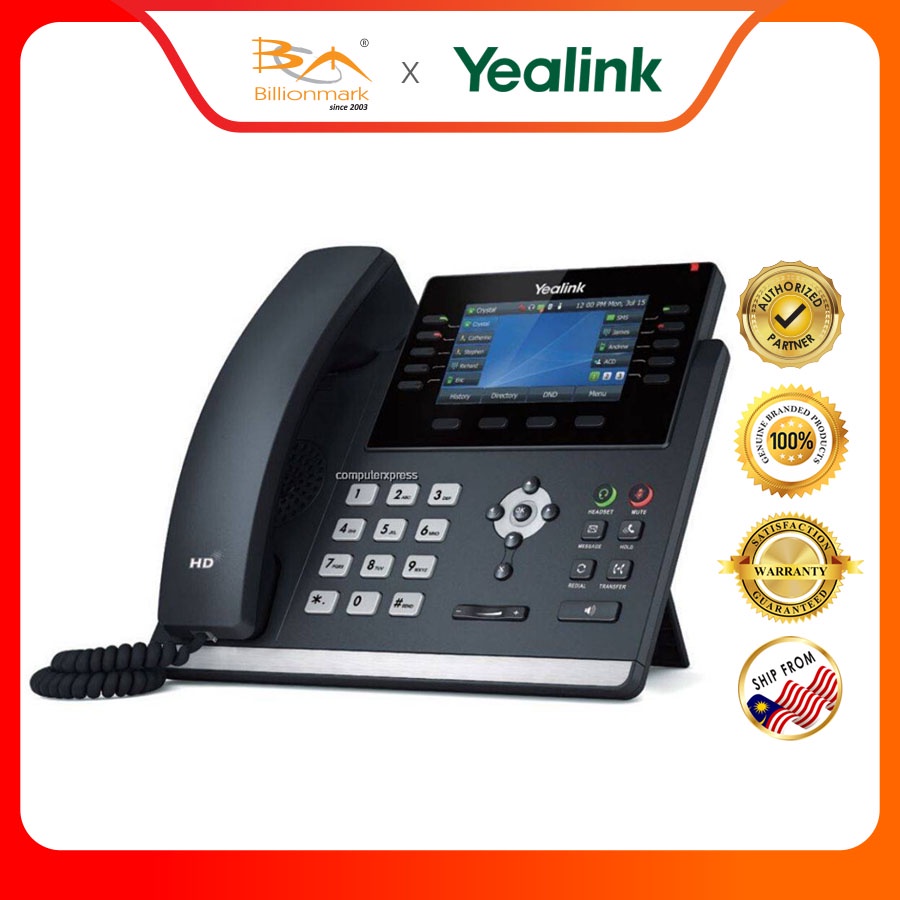 Yealink SIP-T46U Gigabit IP Phone VoIP System SIP Phone | Billionmark | Shopee Malaysia
