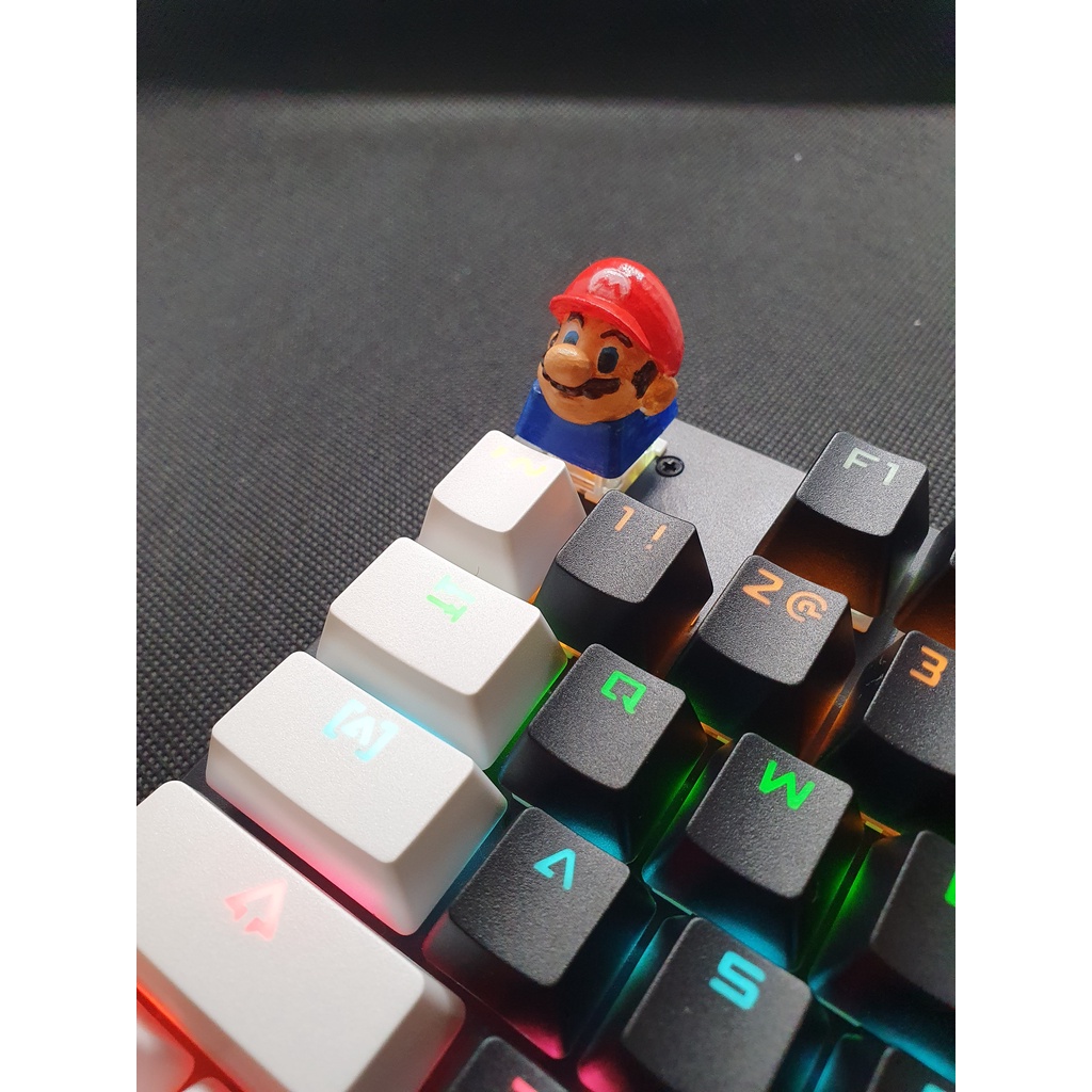 Custom Keycaps Keyboard Super Mario Nintendo Base Blue Mechanical ...