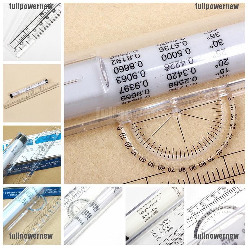 Multi-purpose Clear Metric Parallel Drawing Rolling Ruler measurement ...