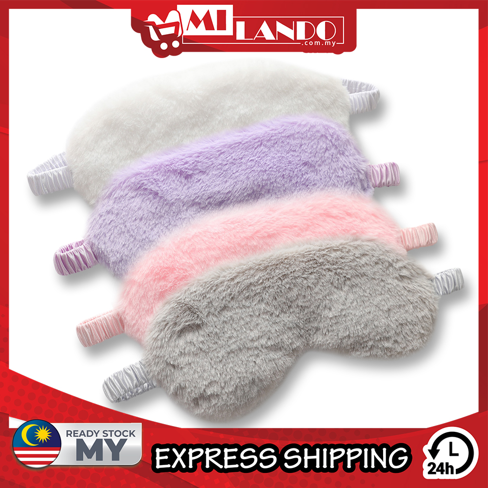 MILANDO Travel Sleep Mask Fluffy Night Eye Mask Cute Eye Mask (Type 5 ...