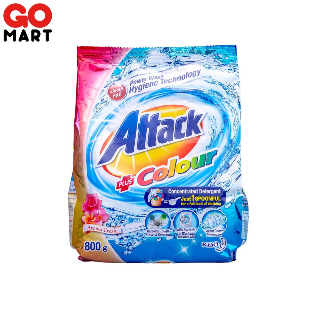 KAO Attack Powder Detergent Colour (800g) | Shopee Malaysia