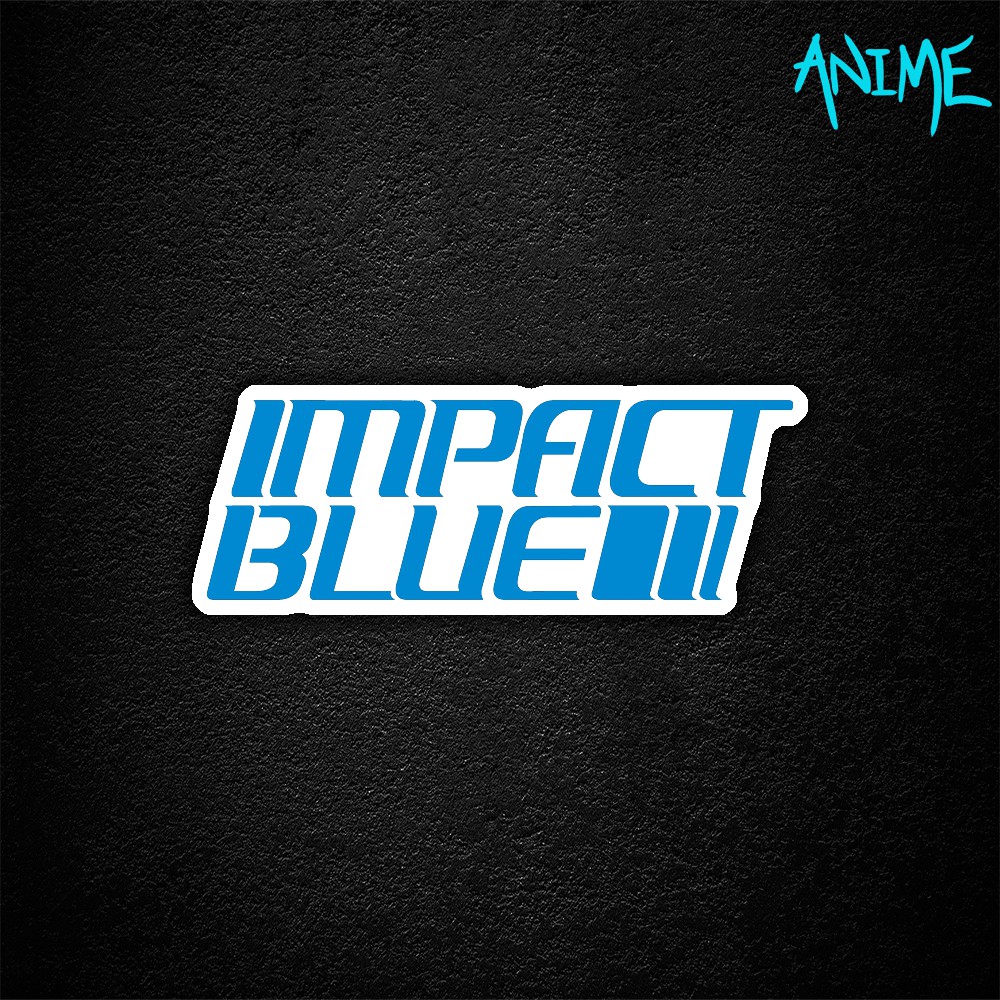 INITIAL D - Team Impact Blue - Premium Fan-made Sticker (ANIME series ...