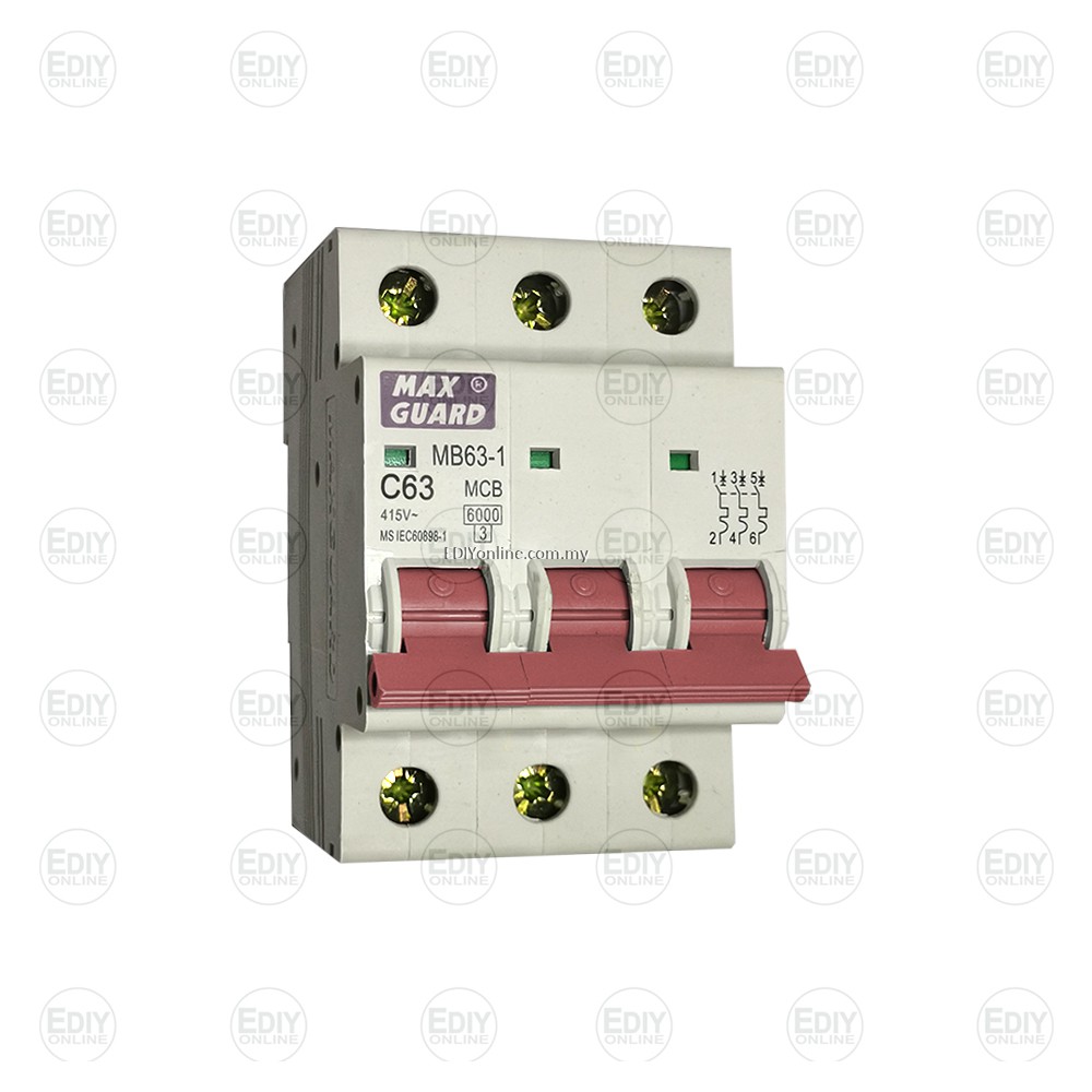 Maxguard 32A~63A 3 Pole Isolator (WHITE) | Shopee Malaysia