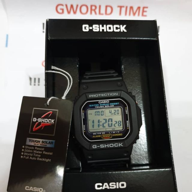CASIO G-SHOCK TOUGH SOLAR G5600E/G5600E-1/G-5600E-1 100% ORIGINAL | Shopee Malaysia