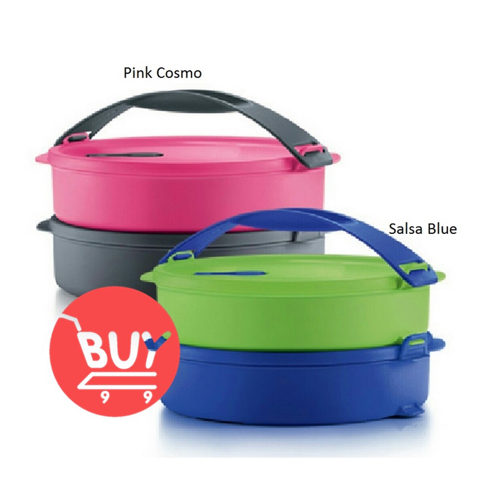 Tupperware Microwaveable Click to Go Round ( 2 Tiers ) | Shopee Malaysia