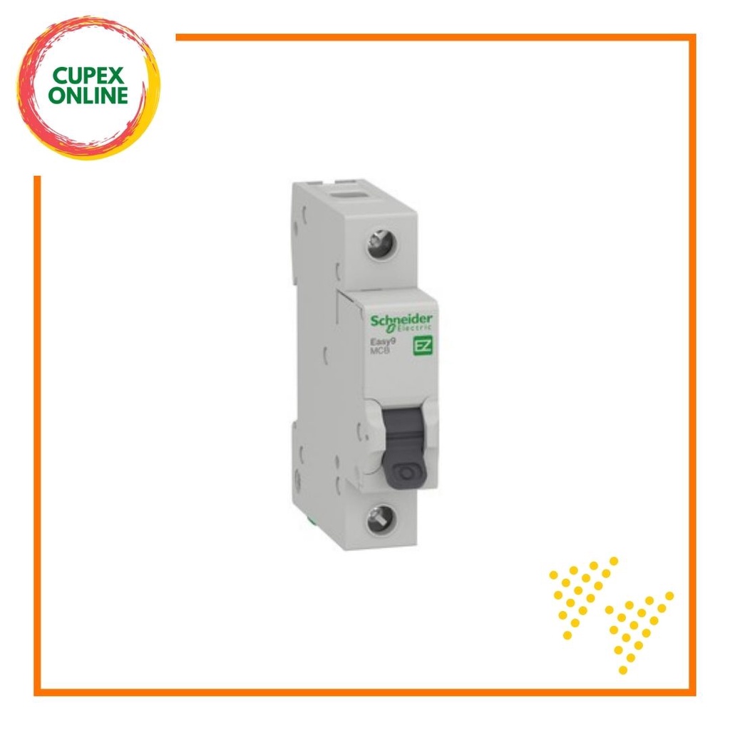 Schneider Electric Easy9 1 Pole MCB 4.5KA Type C (cupex) | Shopee Malaysia