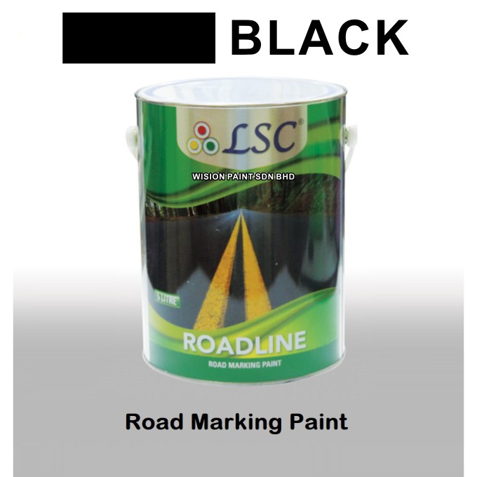 ( 5L BLACK ) LSC Roadline Paint 5L for Road Marking (Cat Jalan ...