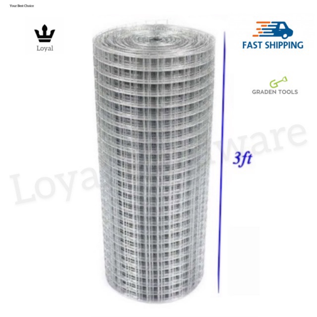 18# X 3’ X 45‘ Galvanized BRC Welded Iron Wire Mesh Net Netting ...