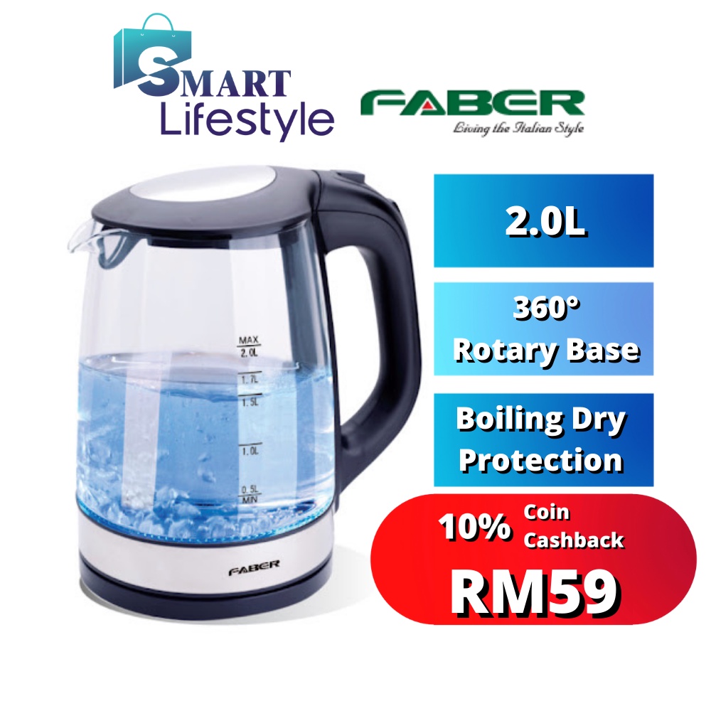 FABER ELECTRIC GLASS JUG KETTLE - Prices and Promotions - Nov 2022 ...