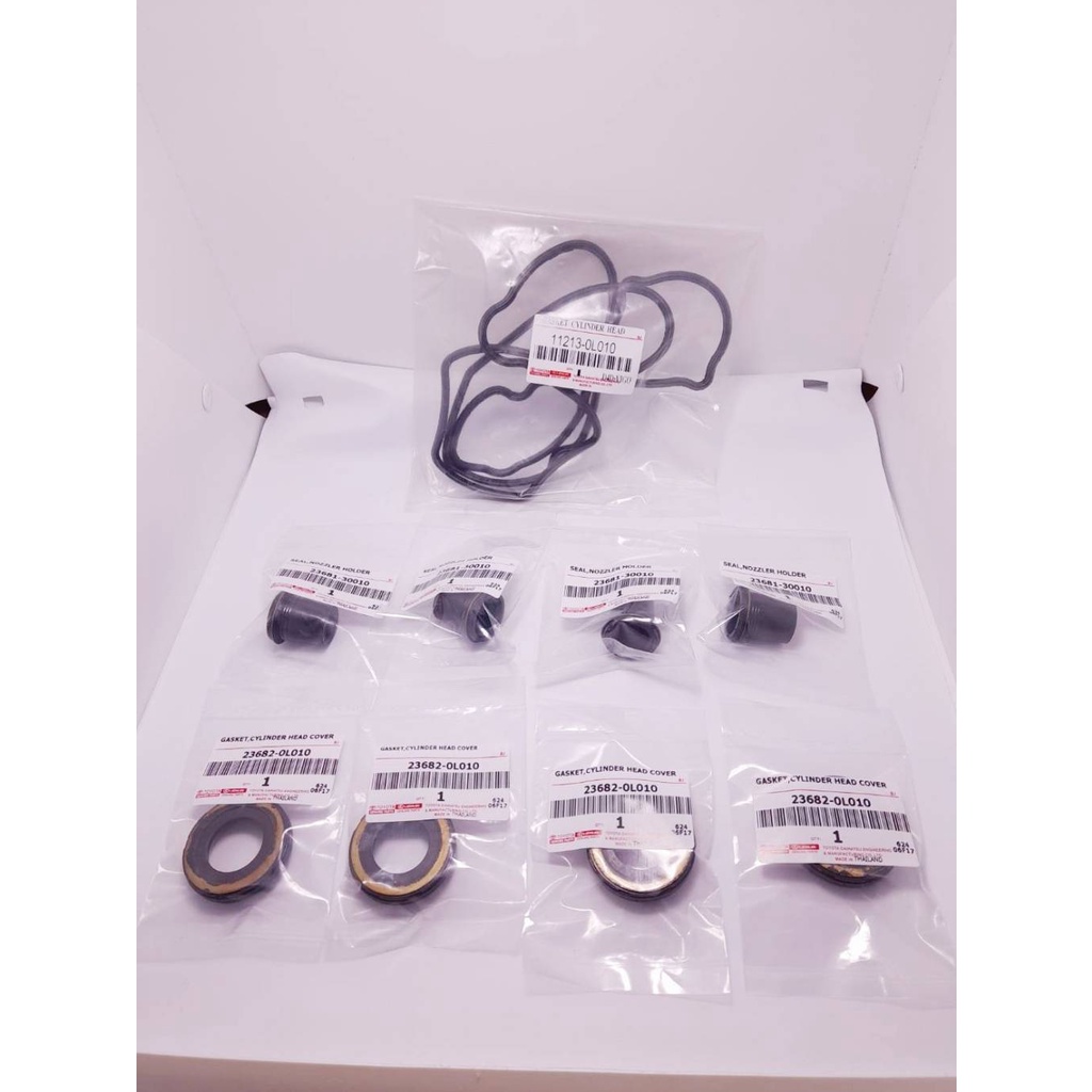 Valve cap tire set + injector socket seal + dustproof TOYOTA VIGO, D4D ...