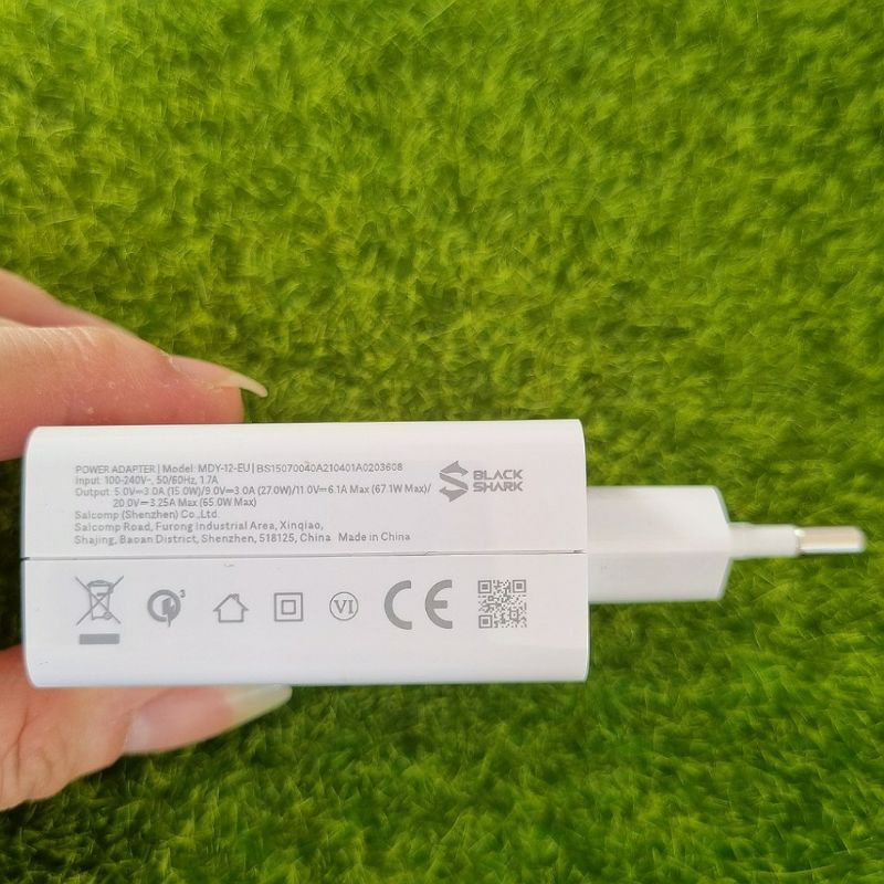 Black Shark 4 Pro Power Charger Adapter Support 67W Hypercharge With 6A ...