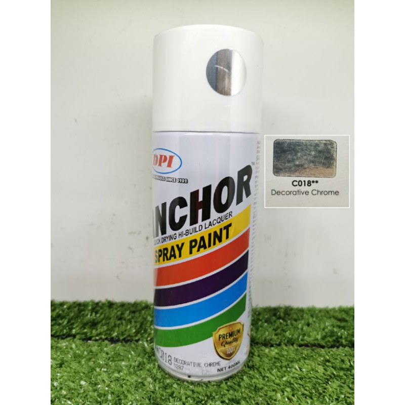 ANCHOR CHROME C018** C018 C 018 DECORATIVE CHROME Can Spray Paint 400ML ...