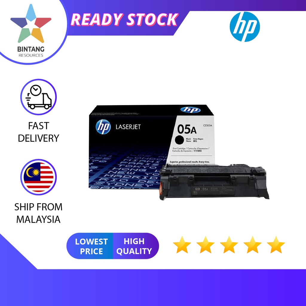 [ORIGINAL] HP 05A Black LaserJet Toner Cartridge (CE505A) | Shopee Malaysia