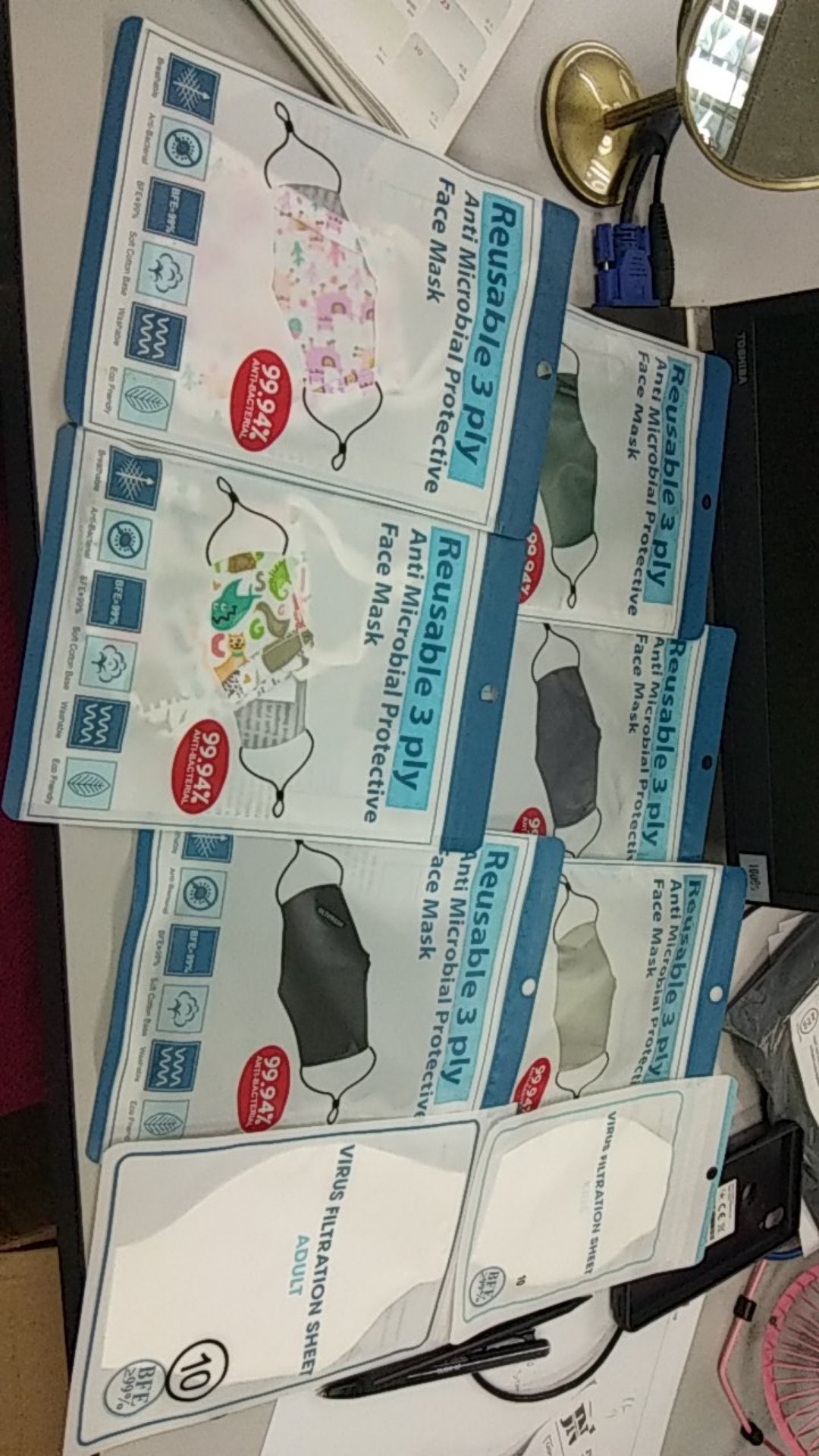 (Ship today- READY STOCK) Ultifresh kids & adults mask Reusable Anti ...