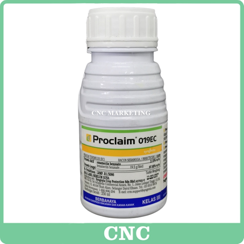 250ML Proclaim 019 Syngenta Emamectin Benzoate 2.15% Racun Ulat ...