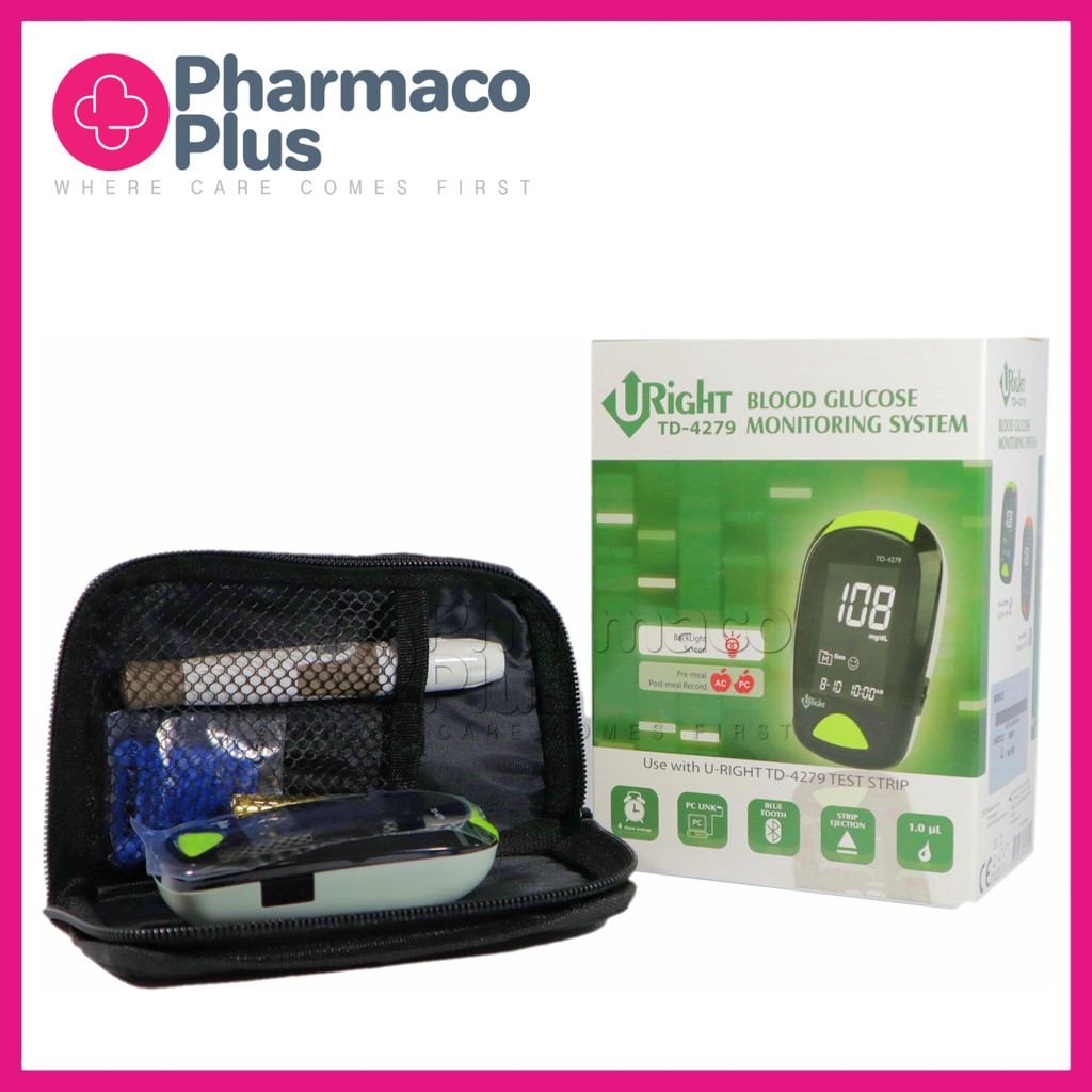 (Life time warranty) Uright Blood Glucose TD-4279 Monitoring System ...