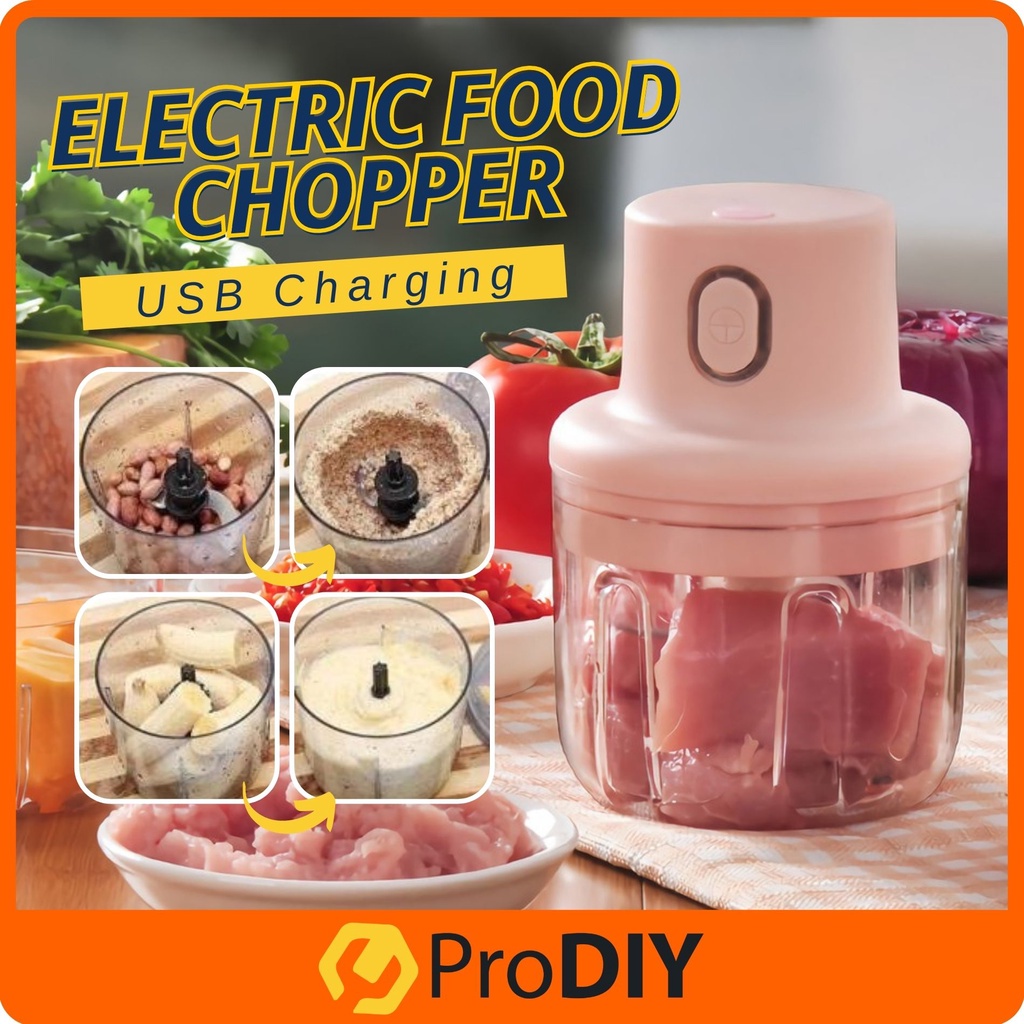 250ml USB Rechargeable Intelligent Garlic Food Food Processor Machine ...