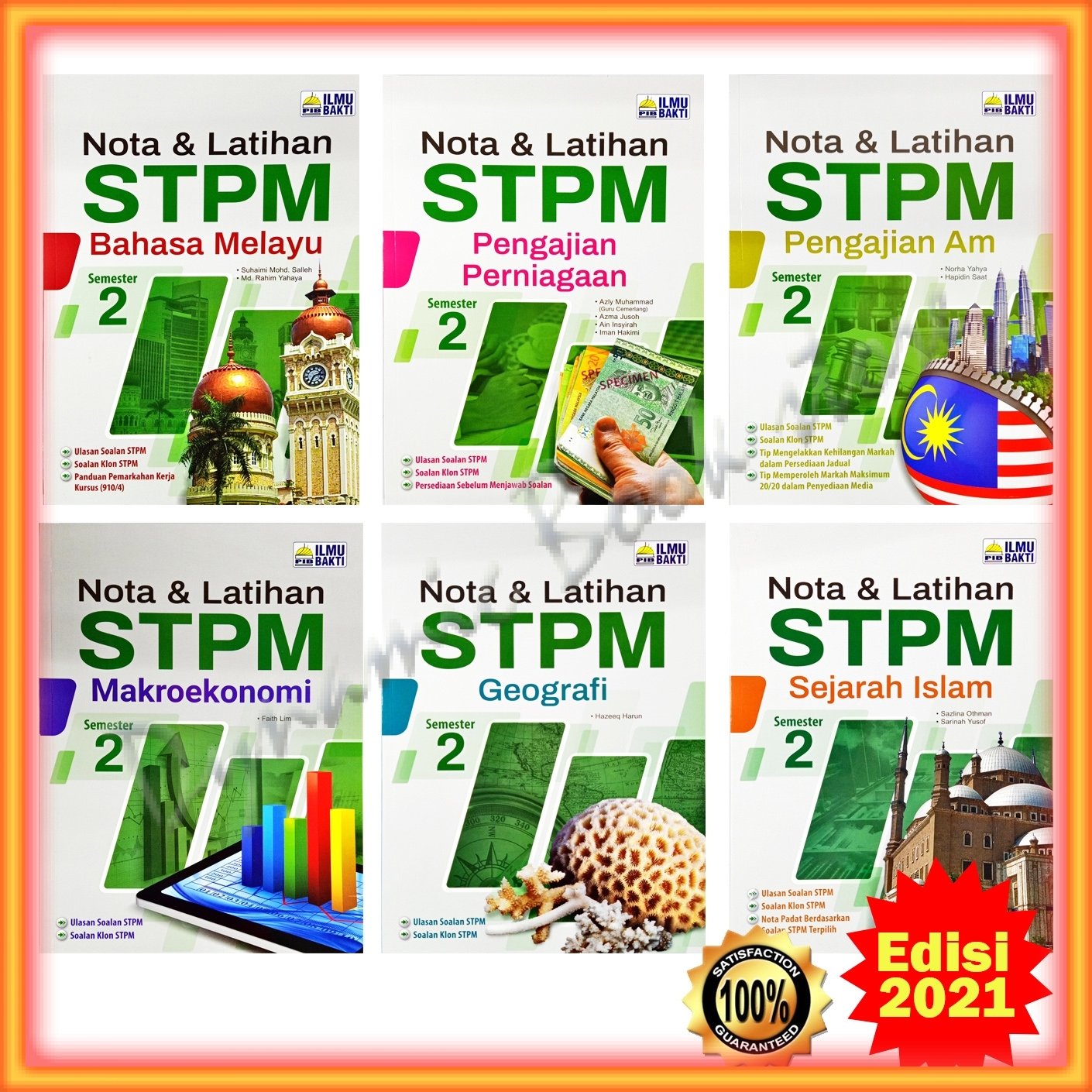 Buku latihan : nota & latihan stpm sem 2 2021 - pengajian am / bahasa melayu / sejarah malaysia ...