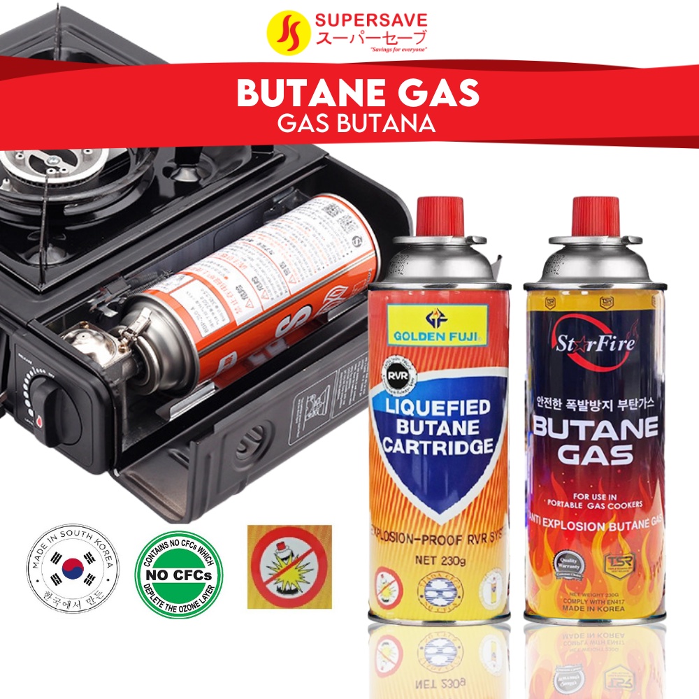 SUPERSAVE Golden Fuji StarFire Gas Cartridge Butane Gas Refill Gas Tin ...