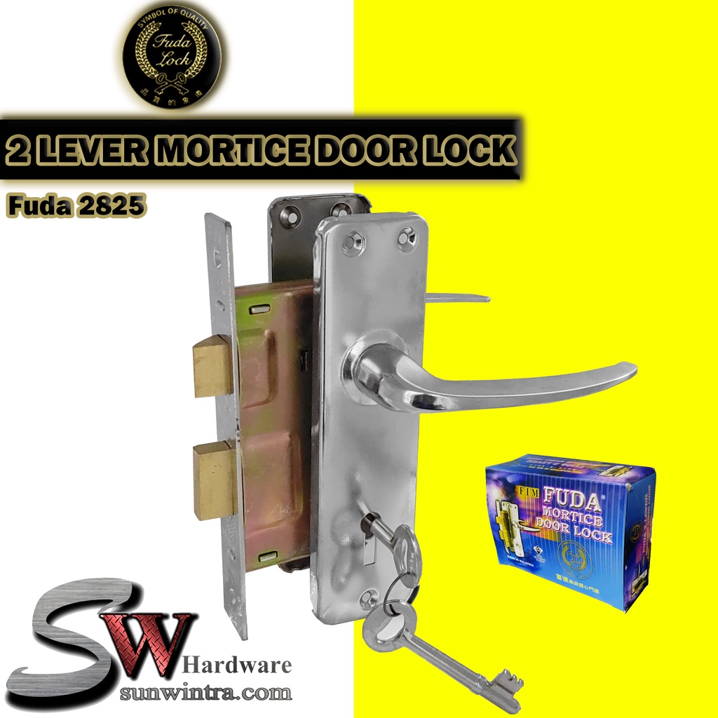 [Original] FUDA 2 LEVER MORTISE DOOR LOCKSET FUDA 2825 | Shopee Malaysia